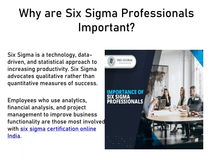 PPT - Why are Six Sigma Professionals Important PowerPoint Presentation ...
