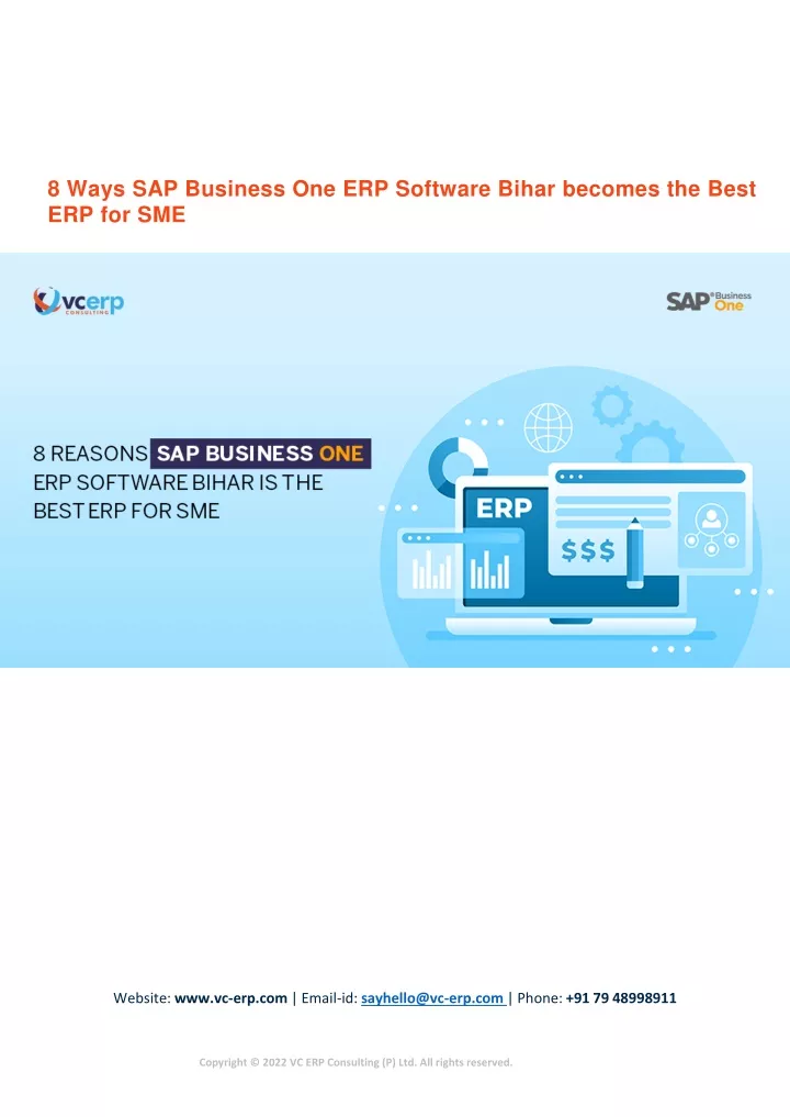 PPT - 8 Ways SAP Business One ERP Software Bihar becomes the Best ERP ... PPT - 8 Ways SAP Business One ERP Software Bihar becomes the Best ERP ...
