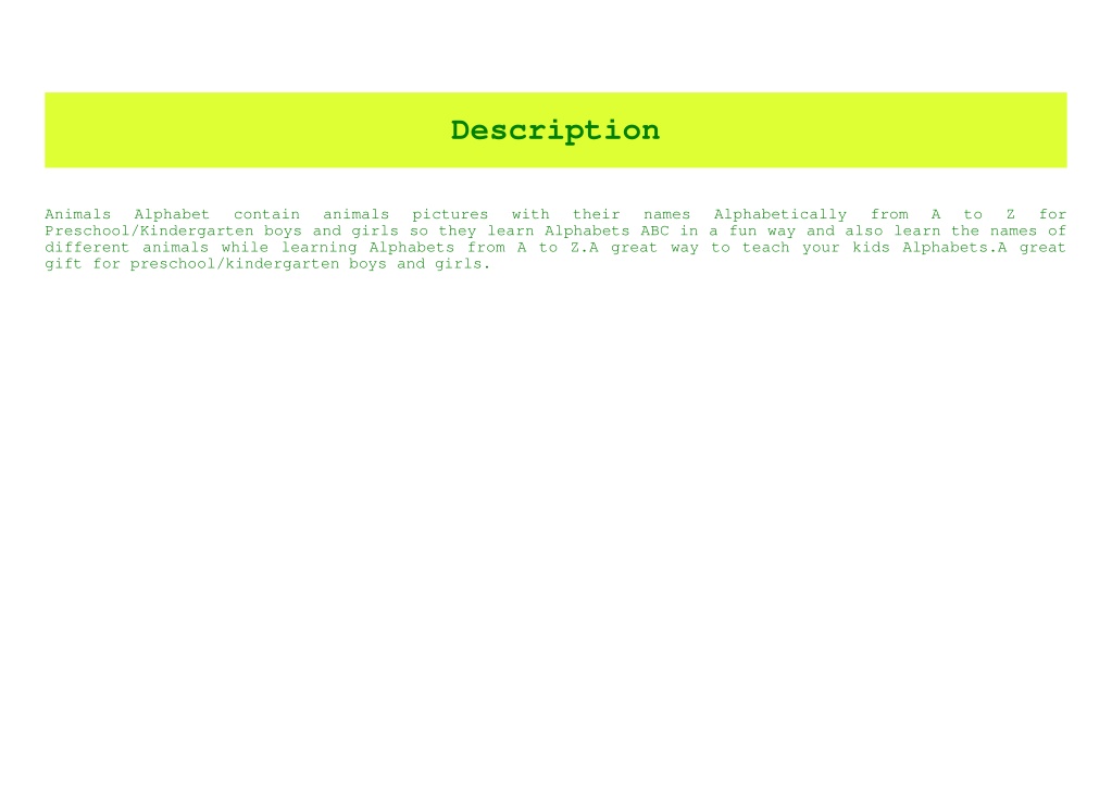 PPT - Read Online Animals Alphabet ABC Animals and their names ...