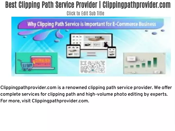 PPT - Best Clipping Path Service Provider | Clippingpathprovider.com ...