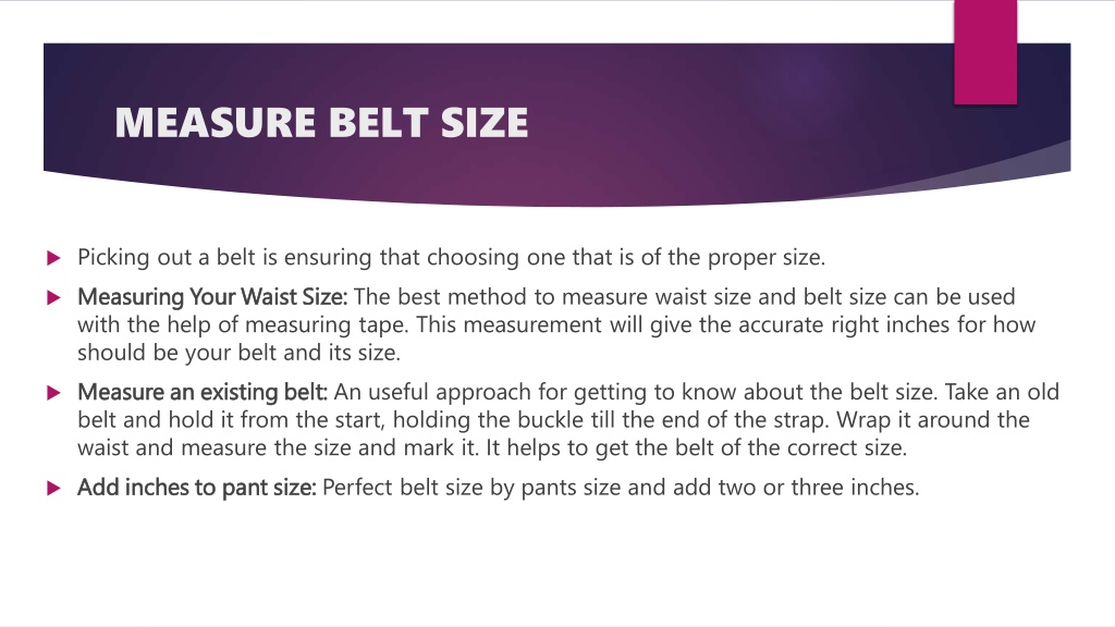 PPT - Why Designer Belts Are An Important Accessories To Your Outfit ...