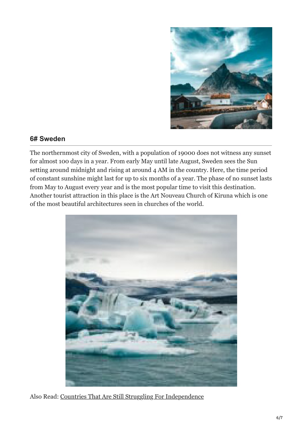 PPT - 7 Places On Earth Where Sun Never Sets PowerPoint Presentation ...