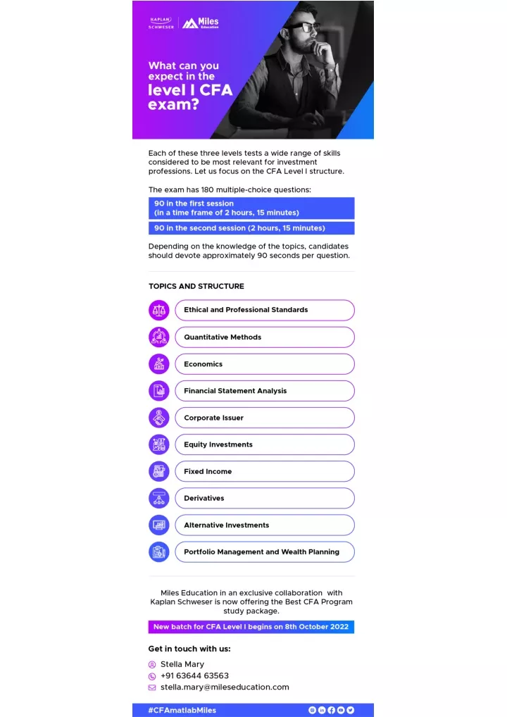 PPT - CFA Level 1 exam structure New batch 8th October PowerPoint ...