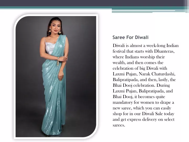 PPT - Saree For Diwali PowerPoint Presentation, free download - ID:11681641