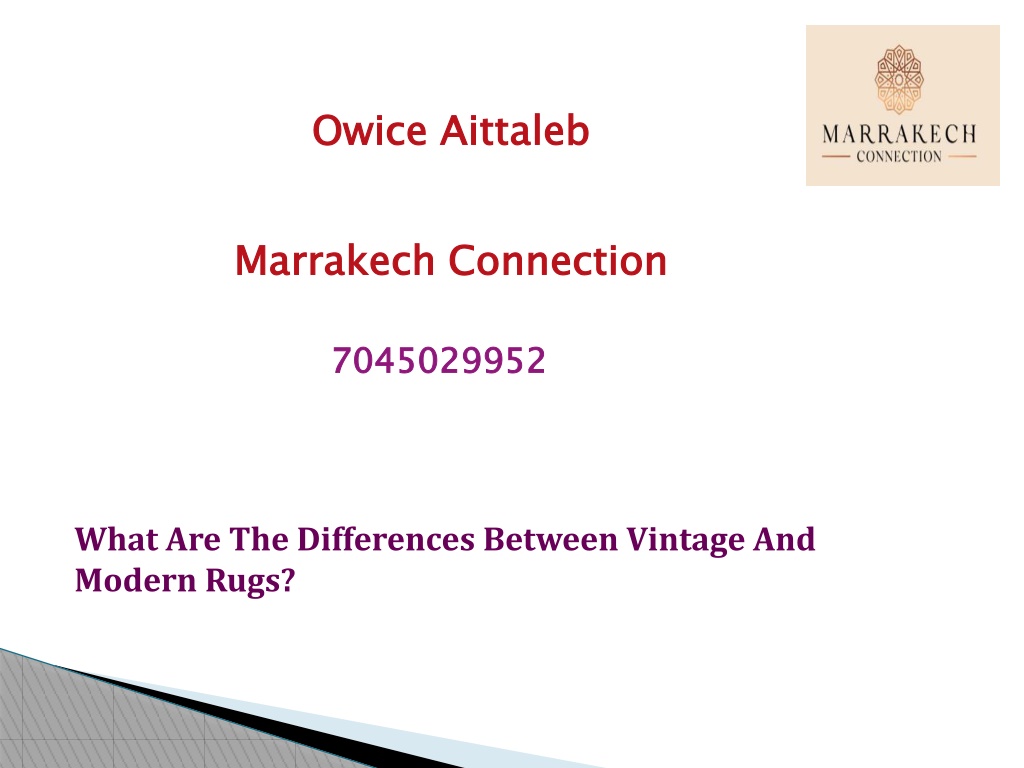 PPT - What Are The Differences Between Vintage And Modern Rugs ...