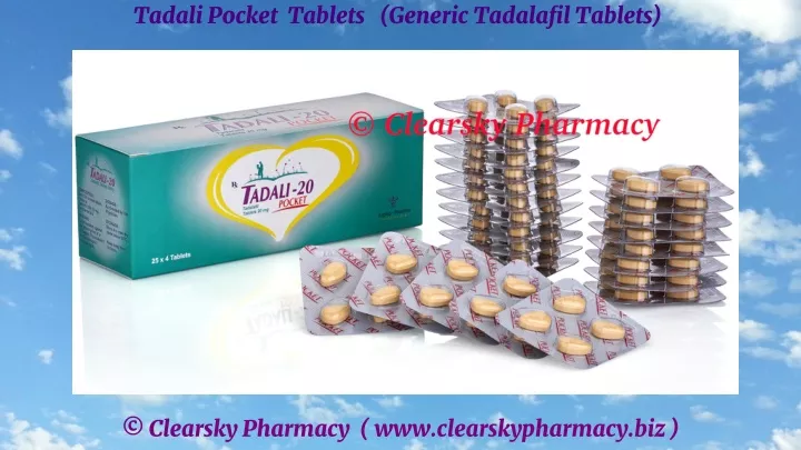 PPT - Tadali Pocket Tablets (Generic Tadalafil Tablets) PowerPoint ...