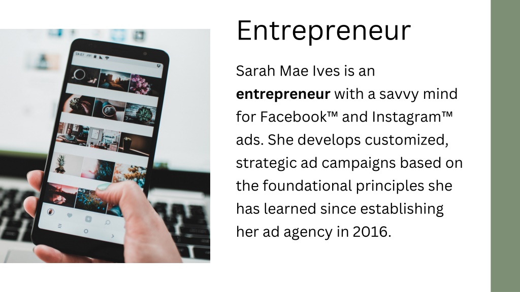 PPT - Sarah Mae Ives - Facebook Ads Expert PowerPoint Presentation ...