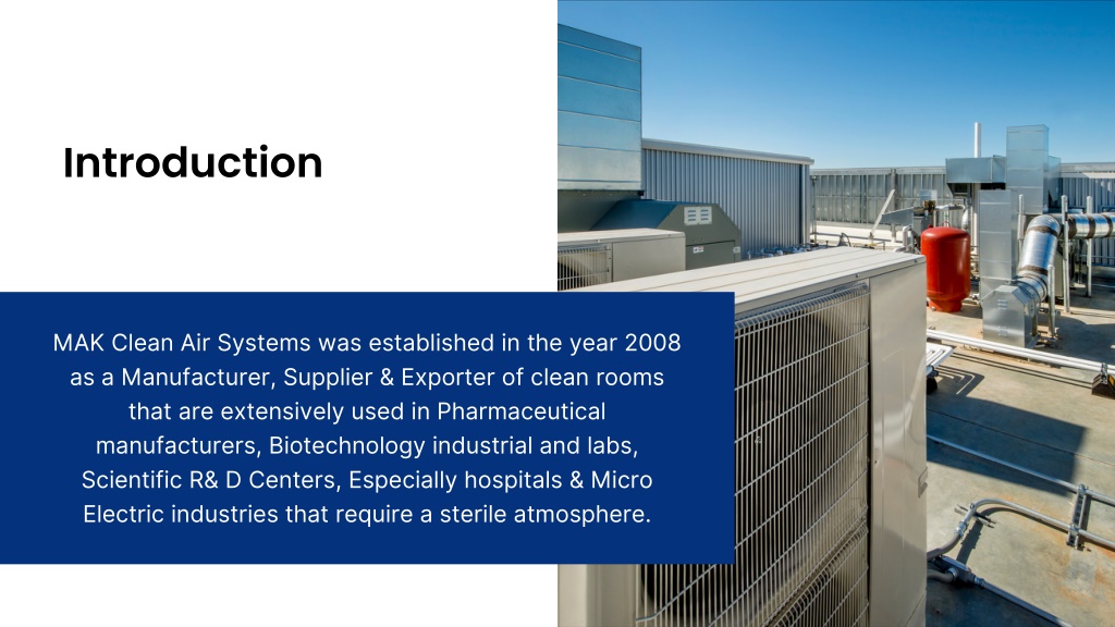 PPT - Manufacturer of Clean Room HVAC Equipment in India. PowerPoint ...