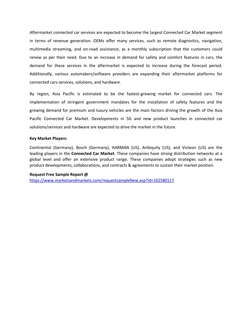 PPT - Connected Car Market Developments and Competition Landscape by ...