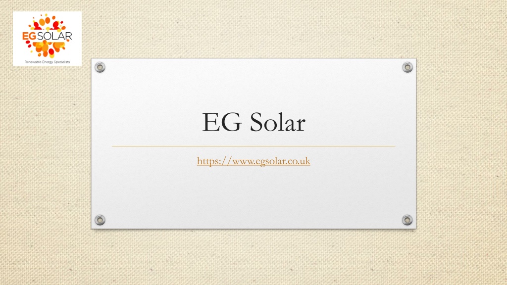 PPT - Commercial Solar Panel Installer | Egsolar.co.uk PowerPoint ...
