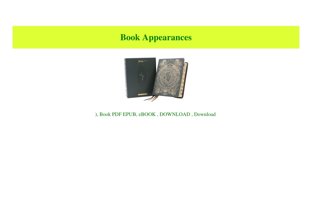 PPT - {mobiePub} The Jesus Bible Artist Edition NIV Genuine Leather ...