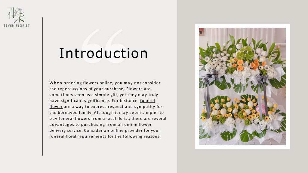 PPT - Why are online funeral flower delivery services important ...