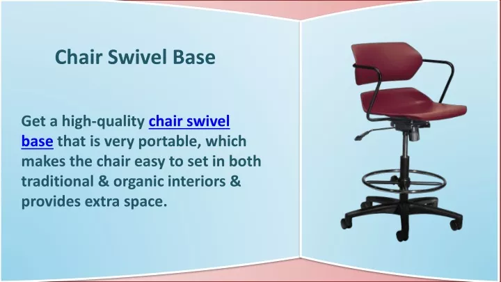 PPT - Chair Swivel Base 1 PowerPoint Presentation, free download - ID ...