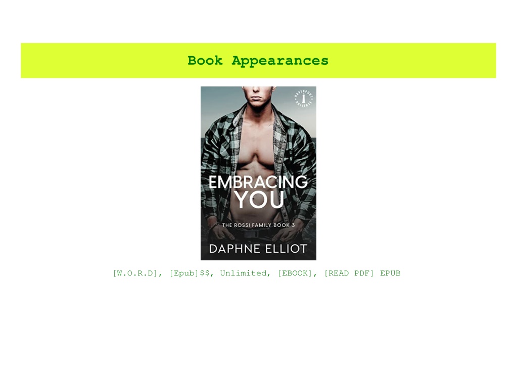 PPT - DOWNLOAD Embracing You A Later in Life Small Town Romance (The ...