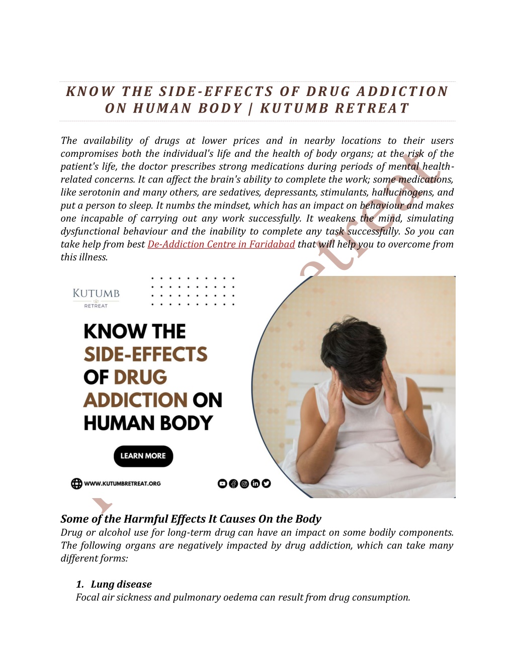Ppt Know The Side Effects Of Drug Addiction On Human Body Powerpoint