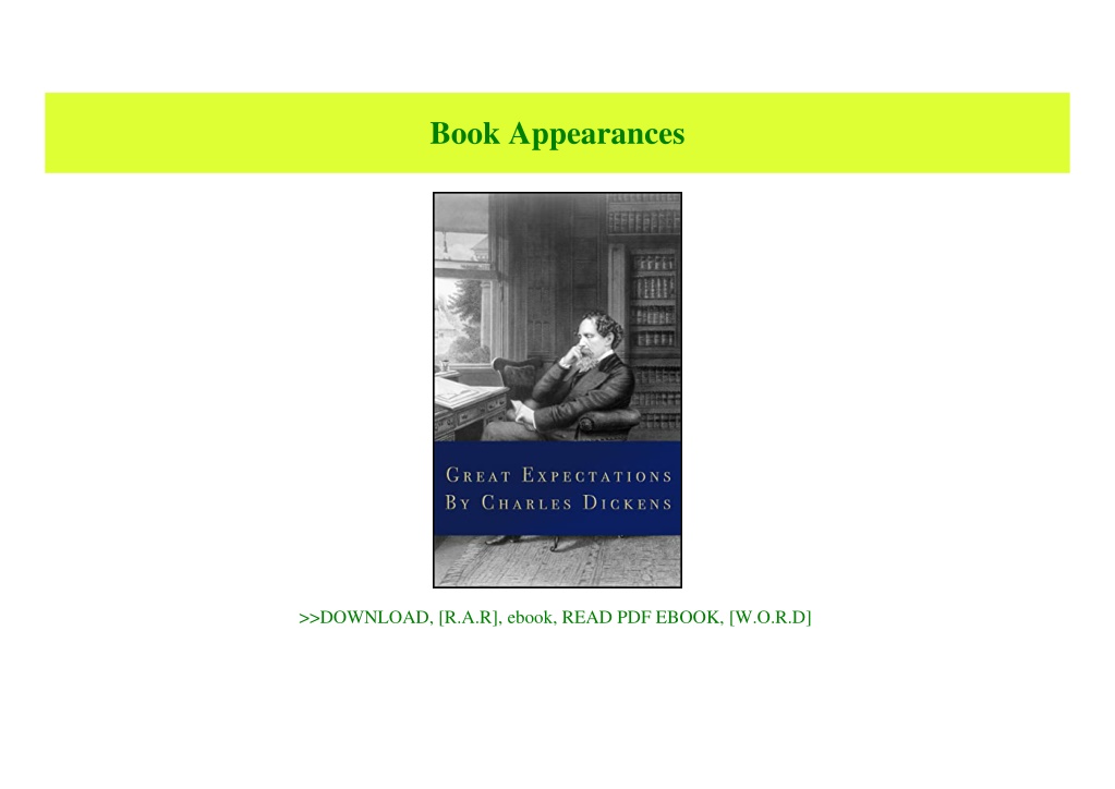 PPT - [DOWNLOAD IN @PDF] Great Expectations by Charles Dickens Online ...
