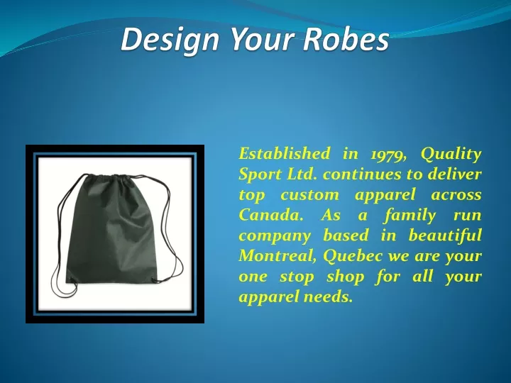 PPT - Design Your Robes PowerPoint Presentation, free download - ID ...
