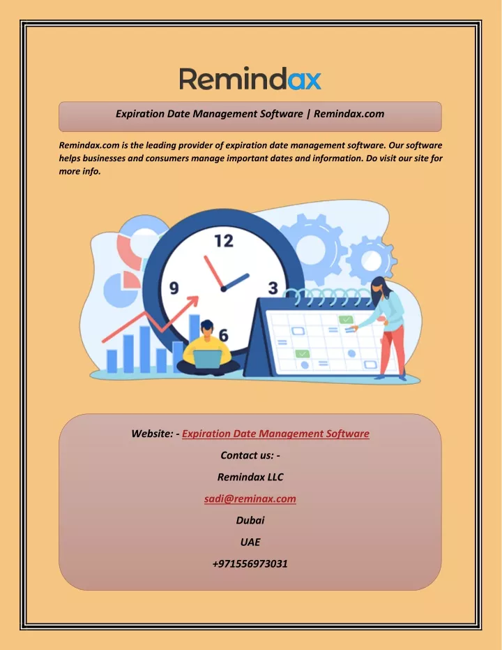 PPT - Expiration Date Management Software Remindax PowerPoint ...