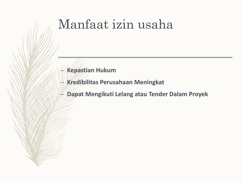 PPT - Perizinan usaha kewirausaahaan PowerPoint Presentation, free ...