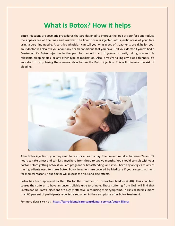Ppt What Is Botox How It Helps Powerpoint Presentation Free