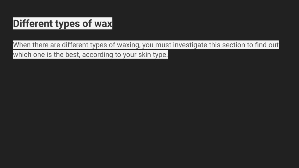 PPT - Roll-on wax vs Hair Wax Strips – Which one is the Best ...