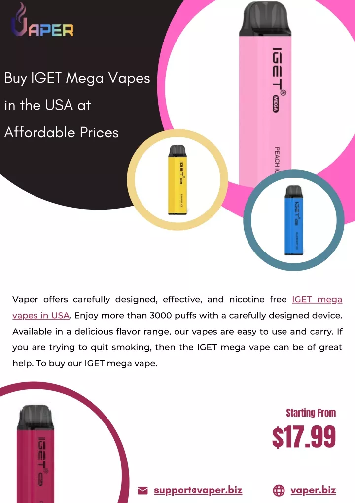 PPT - Buy IGET Mega Vapes in the USA at Affordable Prices PowerPoint ...