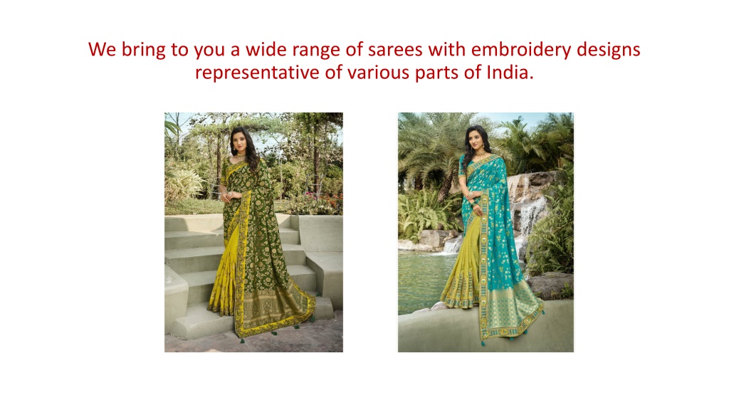 PPT - Embroidered Banarasi Silk Sarees PowerPoint Presentation, free ...