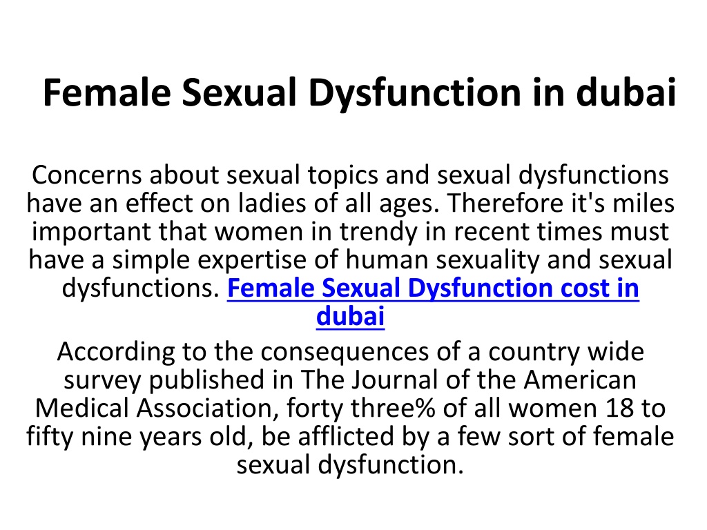 PPT - Female Sexual Dysfunction in PowerPoint Presentation, free download - ID:11693384
