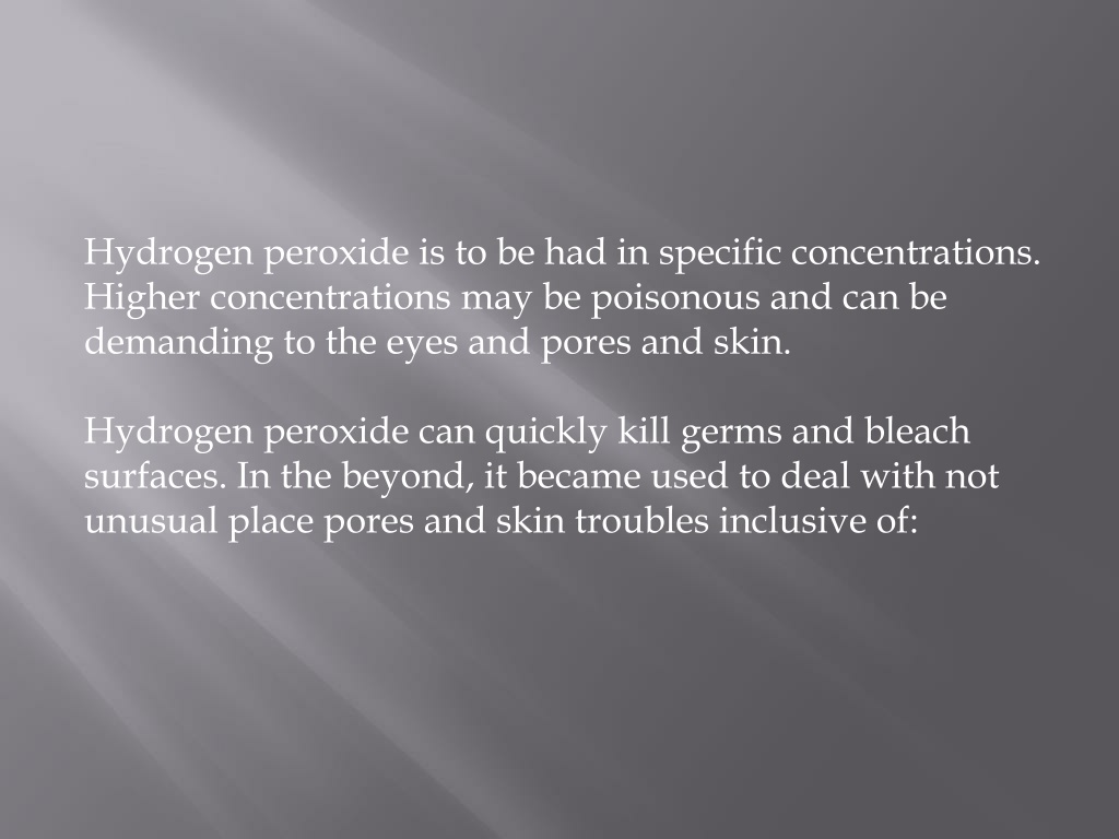 PPT - Can You Boil Hydrogen Peroxide To Reap Health Benefits For Your ... PPT - Can You Boil Hydrogen Peroxide To Reap Health Benefits For Your ...