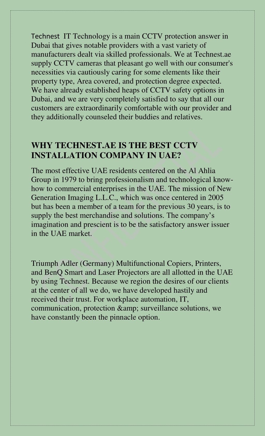 PPT - CCTV Installation Company In Dubai PowerPoint Presentation, free download - ID:11694489