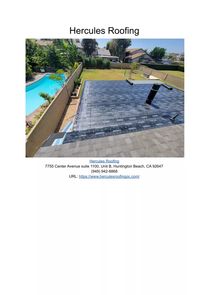 PPT - Hercules Roofing PowerPoint Presentation, free download - ID:11695982