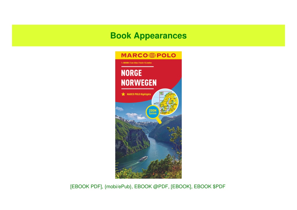 PPT - ^DOWNLOAD-PDF) Norway Marco Polo Map (Marco Polo Maps) Free Book ...