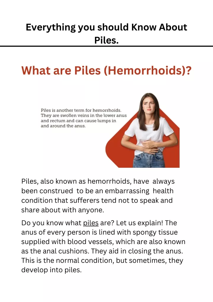 PPT - Everything you should Know About Piles. PowerPoint Presentation ...