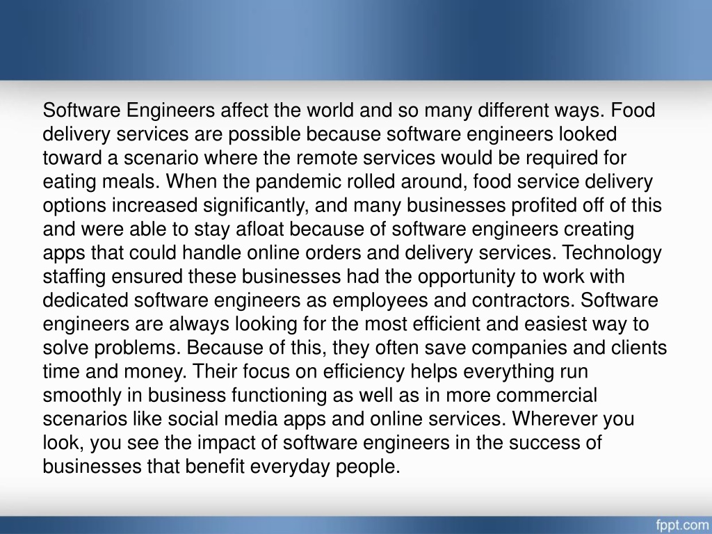 PPT - Software Engineers and Technology Staffing PowerPoint ...