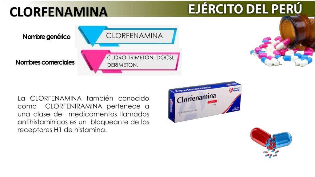 PPT - clorfenamina exp farmacologia PowerPoint Presentation, free ...