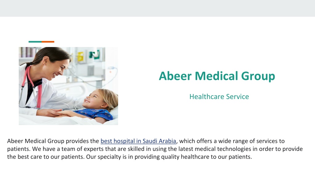 PPT - Best Hospital in Saudi Arabia - Abeer Medical Group PowerPoint ...
