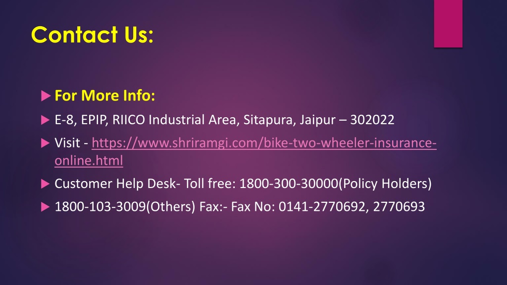 PPT - Bike Two Wheeler Insurance Online PowerPoint Presentation, free ...