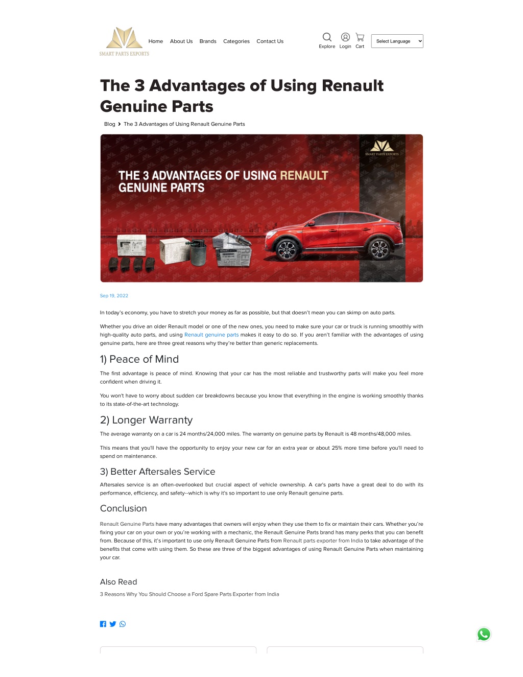 PPT - The 3 Advantages of Using Renault Genuine Parts PowerPoint ...