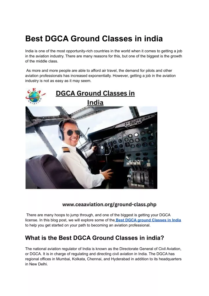 PPT - DGCA Ground Classes in india (8) PowerPoint Presentation, free ...