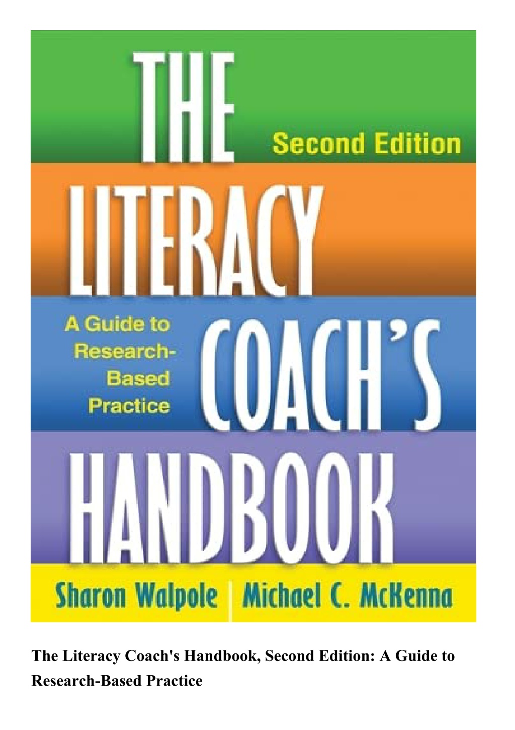 PPT - The Literacy Coach s Handbook Second Edition A Guide to Research ... PPT - The Literacy Coach s Handbook Second Edition A Guide to Research ...