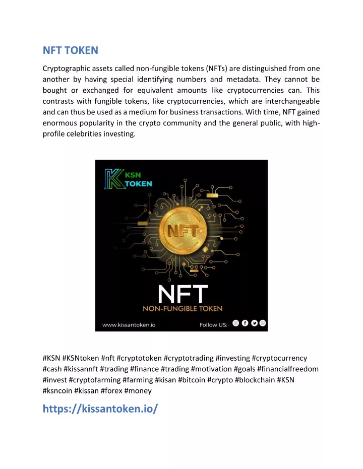 PPT - NFT TOKEN PowerPoint Presentation, free download - ID:11701632