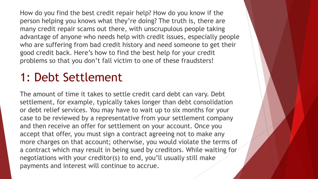 PPT - The Best Credit Repair Help PowerPoint Presentation, free ...