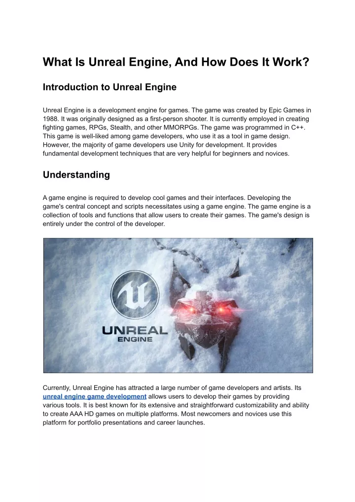 PPT - What Is Unreal Engine, And How Does It Work? PowerPoint ...