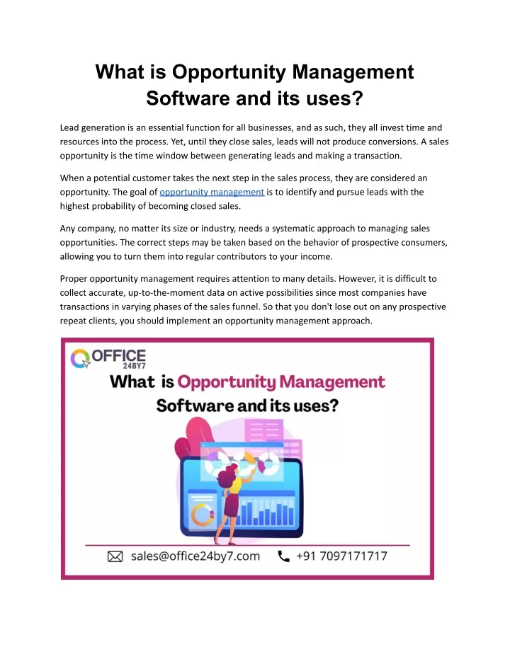 PPT - What is Opportunity Management Software and its uses.docx PowerPoint Presentation - ID ...