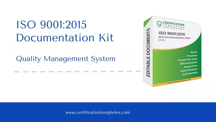 PPT - ISO 9001 Documentation Kit | QMS Package PowerPoint Presentation ...