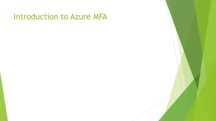 PPT - MFA PowerPoint Presentation, free download - ID:11704749