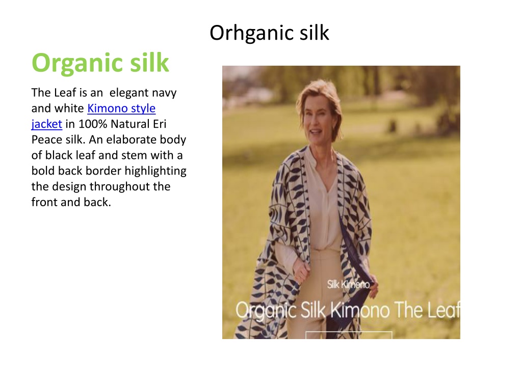 PPT - EXPLORE PEACE SILK KIMONO COLLECTION PowerPoint Presentation ...