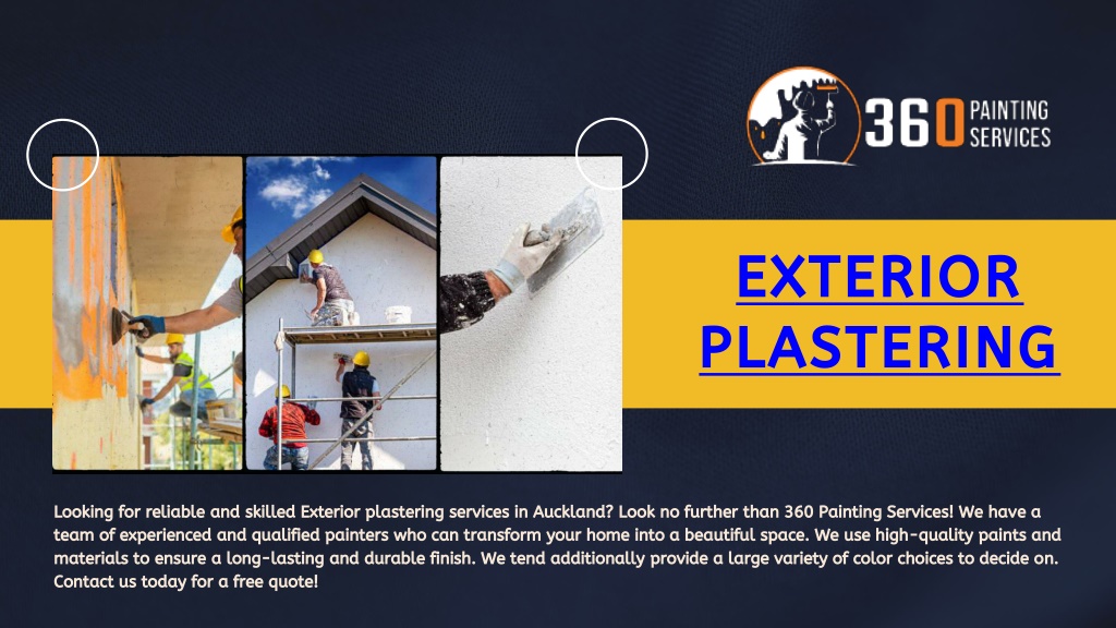 PPT - Get high-quality exterior plastering services in Auckland ...