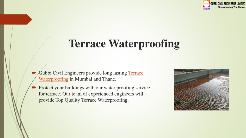 PPT - Gubbi Civil Engineers- Terrace Waterproofing PowerPoint ...