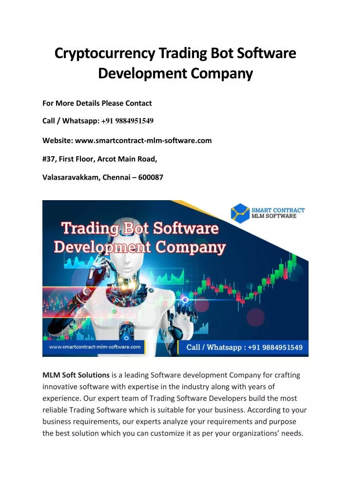 PPT - Cryptocurrency Trading Bot Software Development Company ...